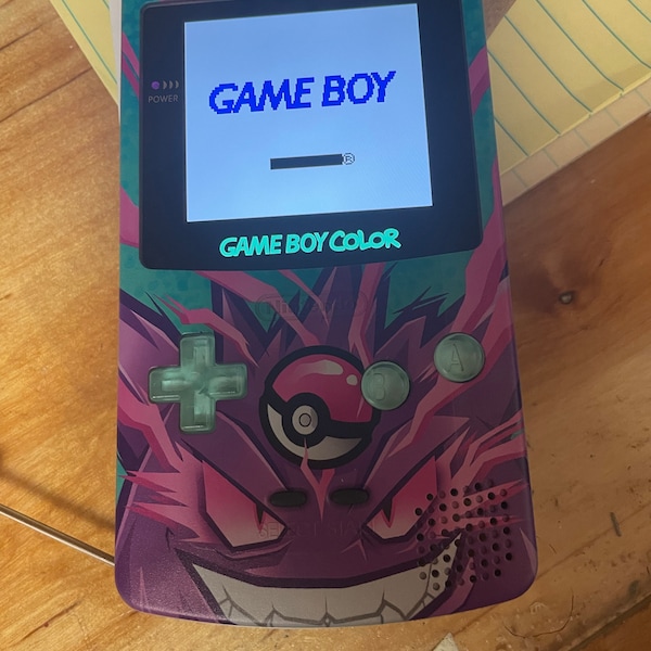 Custom Backlit Nintendo Gameboy Color IPS XL "artist Series" - Gengar ...