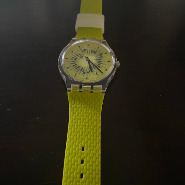 Vintage Swatch Gent GUARD TOO Large 34mm - Green Color - New and Unused ...