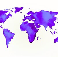 World Map Stencil Reusable Map of the World, World Map Stencil, Large ...