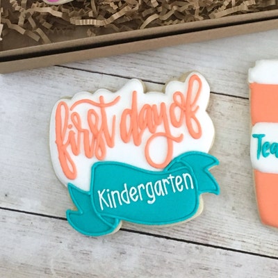 First Day of School Banner Cookie Cutter - Etsy