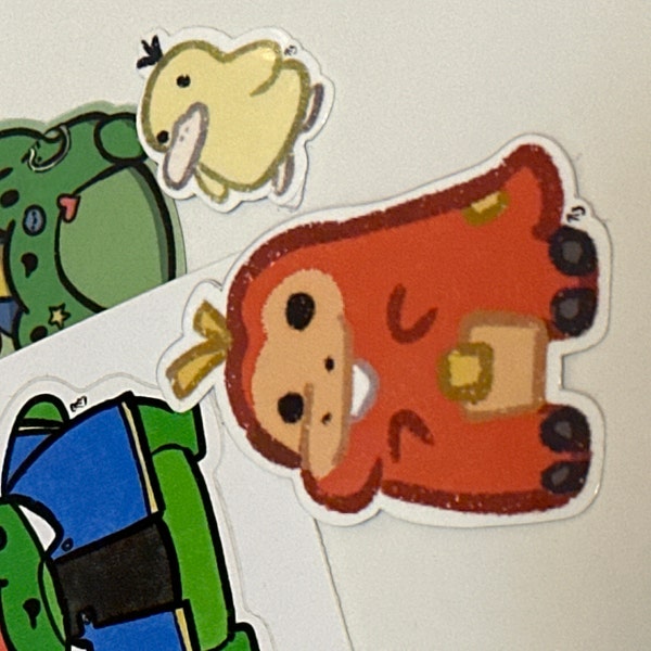 Active Frogs Vinyl Stickers (lifting, Vroom , Skateboarding, Unicycle ...