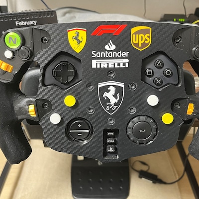 Logitech G29 G923 Mercedes F1 Steering Wheel Mod Addon With LED RPM ...