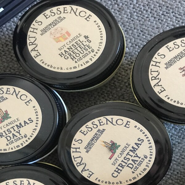 Choose a Scent 4 OZ Soy Candles, Mason Jar Candles, Handmade Candles ...