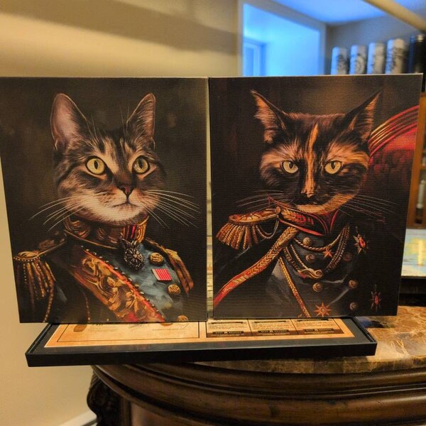Custom Royal Cat Portrait From Photo - Regal Pet Art Commission, Noble ...