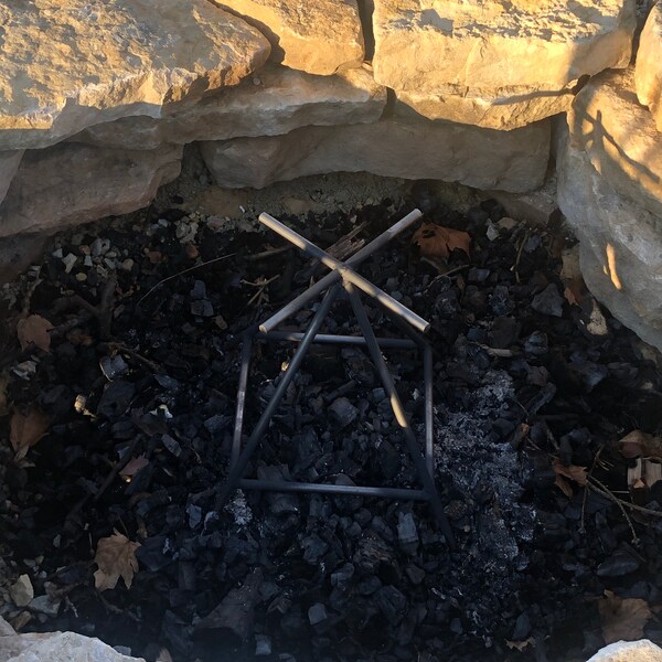Ultimate Campfire - ORIGINAL Vertical Fire Pit Grate - LOW Smoke, BIG ...