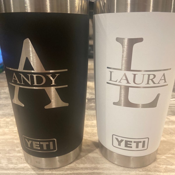 Personalized YETI Tumbler, Custom Name, Monogram & Vacation Designs ...