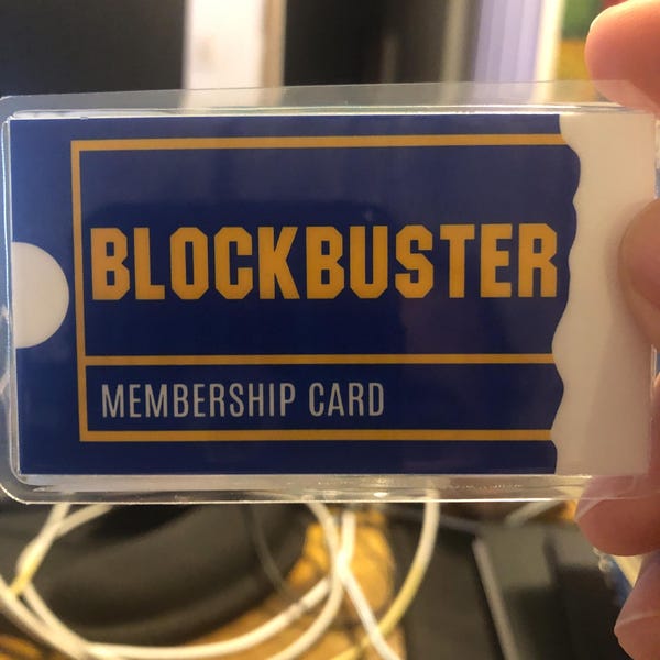 Blockbuster Membership Card - Etsy