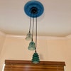 Single Light Vintage Glasstelegraph Insulator Flush Mount Ceiling Light ...