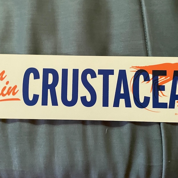 Born Again Crustacean Bumper Sticker - Etsy