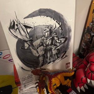Fanart Print Final Fantasy X Bahamut Ink Fan Art - Etsy UK