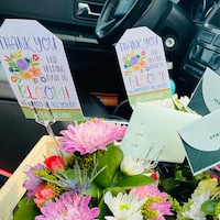 Floral Appreciation Gift Tags, Thank You for Helping Me Bloom Flower ...