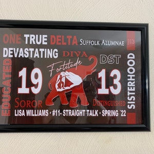 Delta Sigma Theta Inspired Wall Art - Etsy