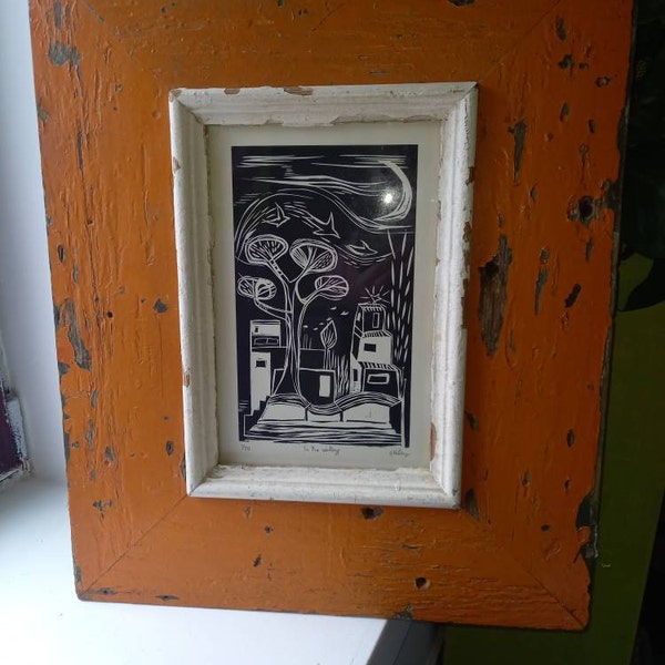 Linoprint, Animal Print, Animal Art, Bull, Ox, Strong as an Ox Print ...