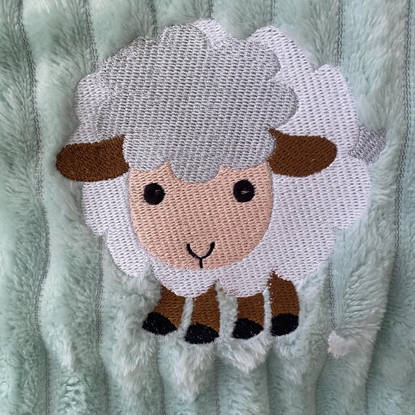 Mini Sheep Embroidery Design, Fill Stitch Sheep, Cute Sheep, Machine ...
