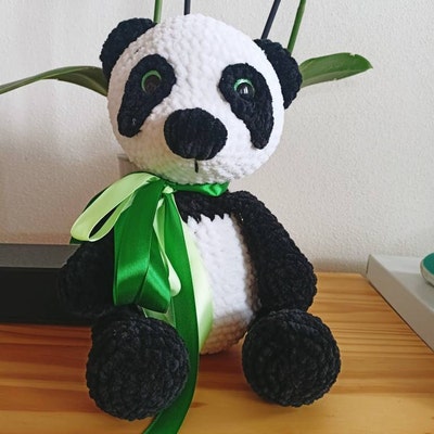 Crochet Panda Bear Toy Amigurumi Pattern, Easy Crochet Toy Pdf Pattern ...