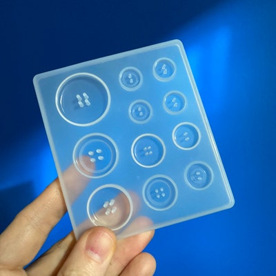 DIY Assorted Size Buttons Silicone Casting Mould for Epoxy Resin DIY ...
