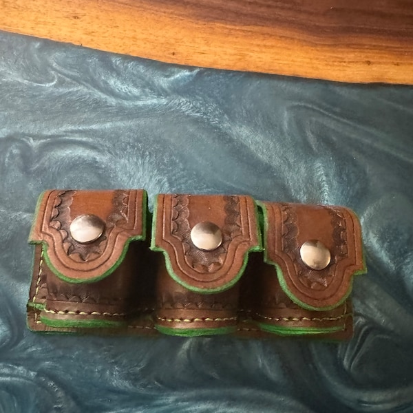 Custom Leather Triple Speed Loader Pouch Made to Order - Etsy