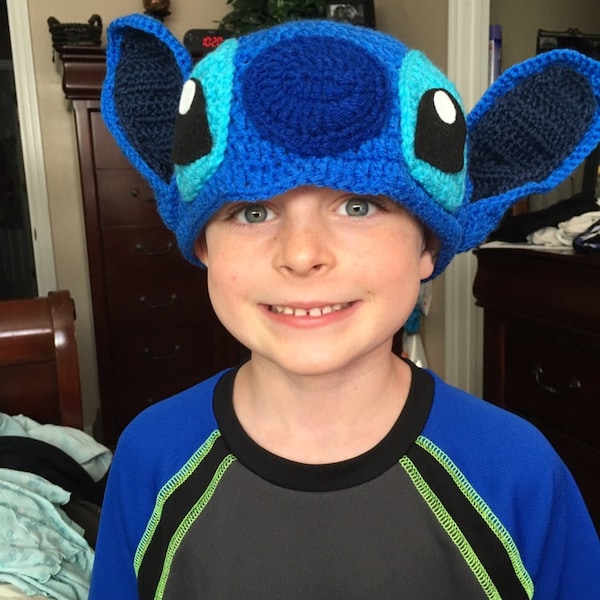Stitch Hat, Lilo and Stitch Crochet Hat, Disney Crochet Character Hat ...