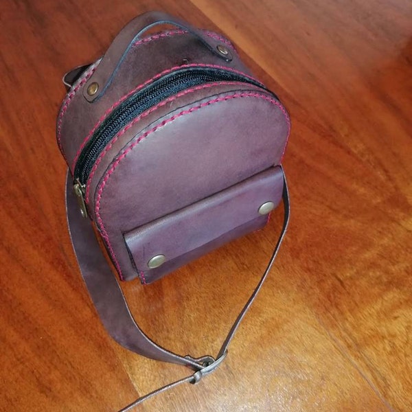 Leather Backpack Style Crossbody Bag | Mini Woman Bag Template | Mini ...