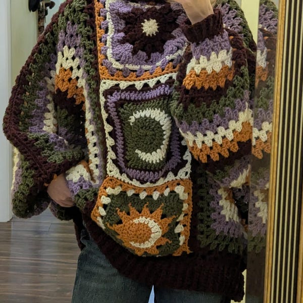 The Celestial Sweater Crochet Pattern - Etsy