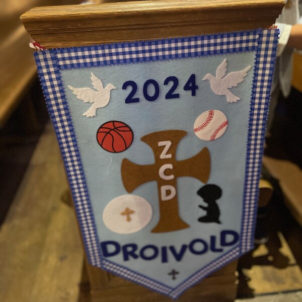 UNASSEMBLED Personalized Confirmation Banner Kit, Confirmation Banner ...