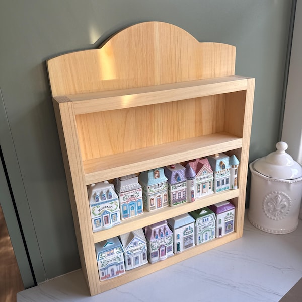 Lenox Spice Rack Shelf | Handmade Solid Wood Lenox Spice Rack Shelf ...