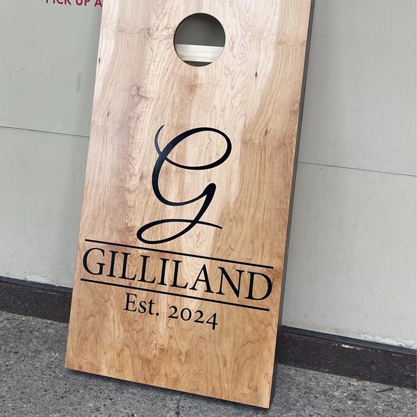 Cornhole Decals Set of Two Custom Cornhole Decals Personalized DIY ...