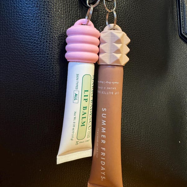 GLOSSGRL Keychain Cap for Lipgloss and Balm - Bubble Cap - Chap Cap ...