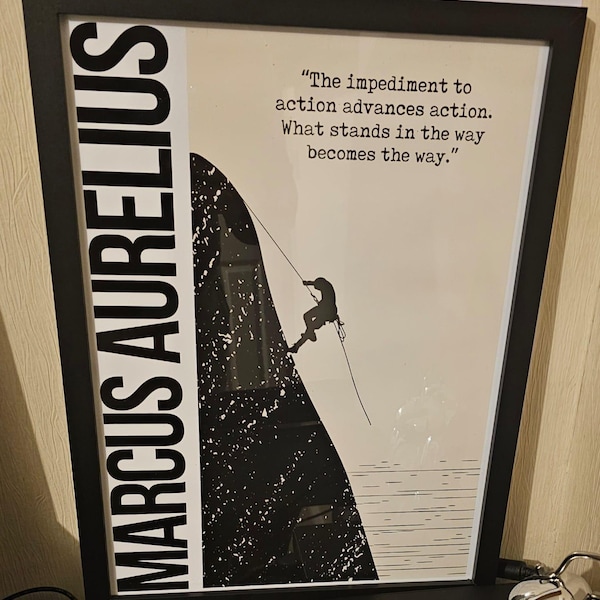 Stoicism Teachings Monthly Stoic Poster, Monthly Stoic Board Practical ...