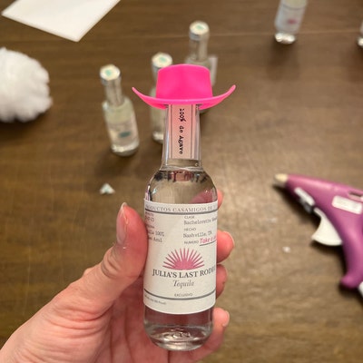 Custom Tequila Pink Label digital, Birthday Gifts, Digital Download ...