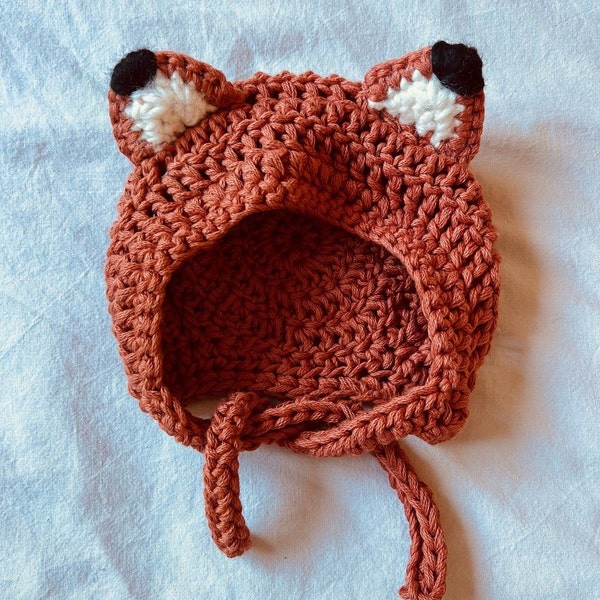 Crochet Pattern #028 - Easy Crochet Fox Hat Pattern,crochet Fox Kids ...