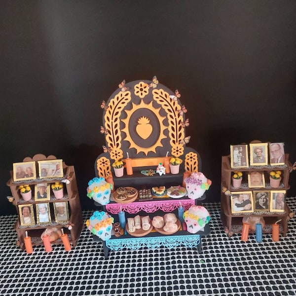 Day of the Dead Altar, Shrine Nicho, Dia De Los Muertos Decor ...
