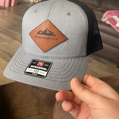 Kids Leather Patch Hat,youth Custom Leather Patch Hats, Logo Hats ...