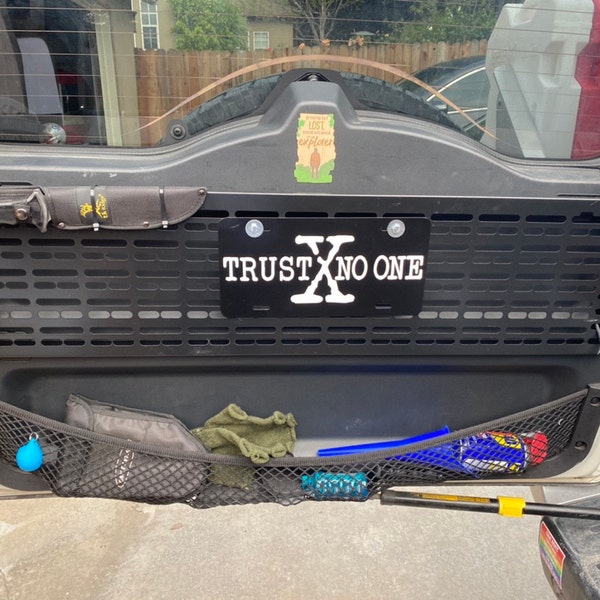 X-files Inspired TRUST NO ONE License Plate Car Tag - Etsy