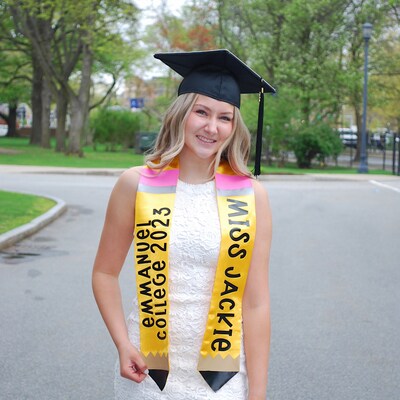 Teacher Graduation Stole - Etsy