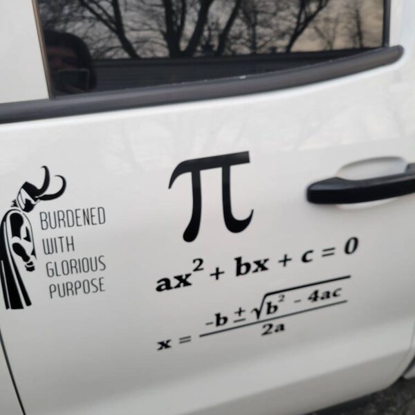 Quadratic Formula Quadratic Equation Math Vinyl Wall Decal School ...