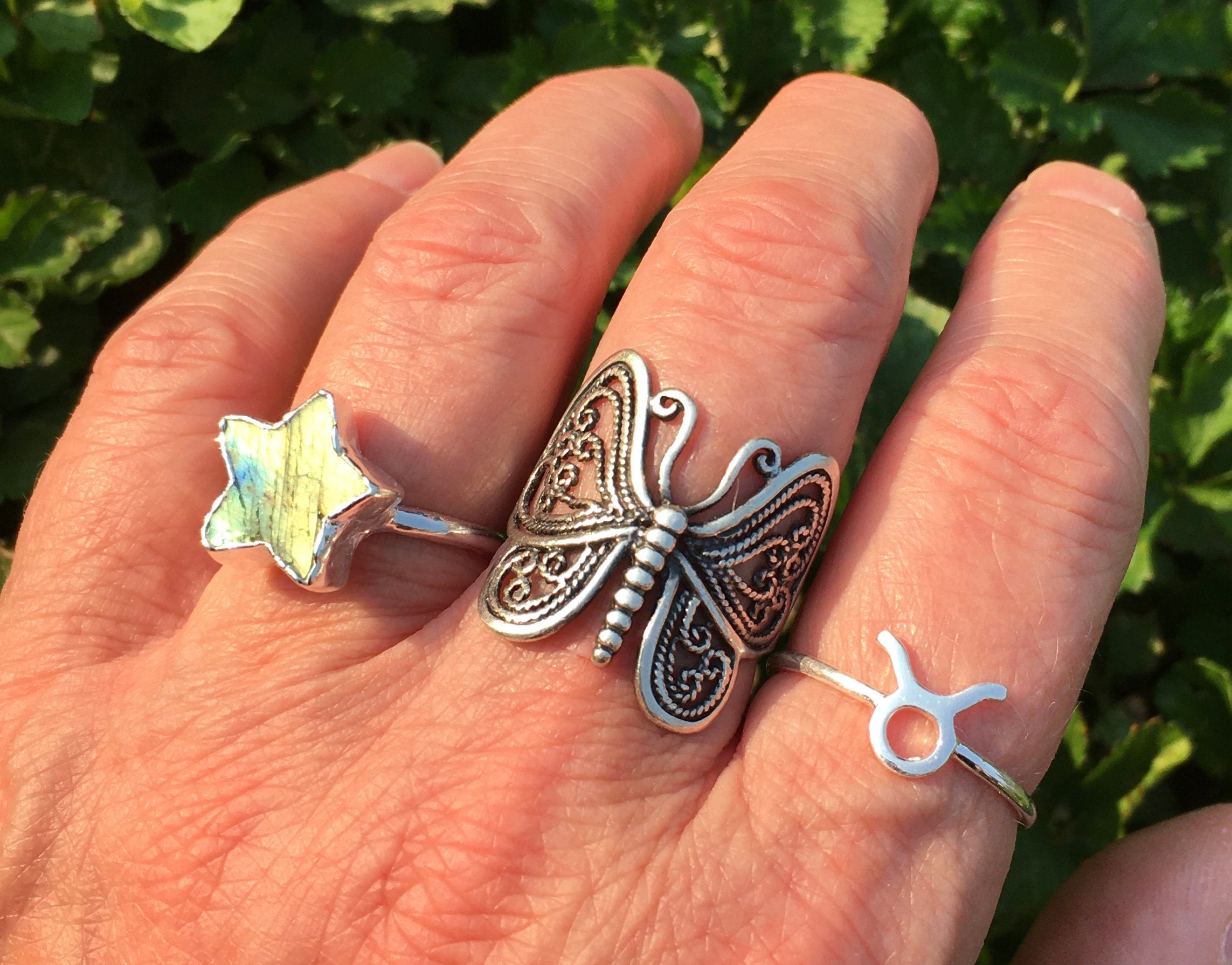 Zodiac Sign Ring Taurus Ring Star Signs Ring Birth Date | Etsy