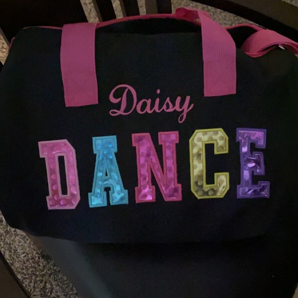 Dance Bag for Girls, Personalized Toddler Dance Bag, Sparkly Dance Bag ...