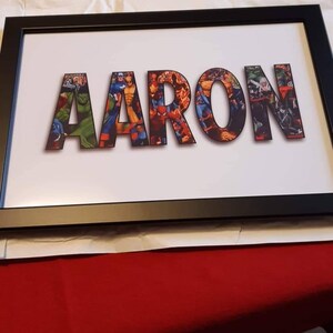 Personalised MARVEL NAME Word Art Custom Print Gift Keepsake - Etsy