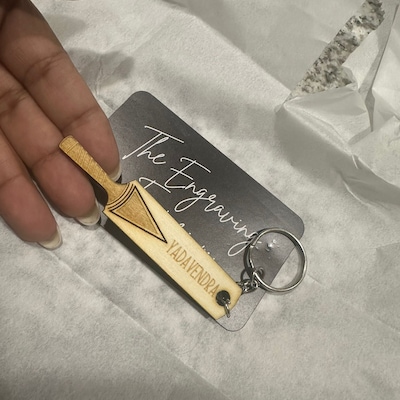 Personalised Cricket Bat Keyring, Keychain, Cricket Lovers, Engraved ...