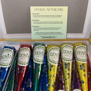12 Pack Zenia 100% Natural Henna Cones - Etsy