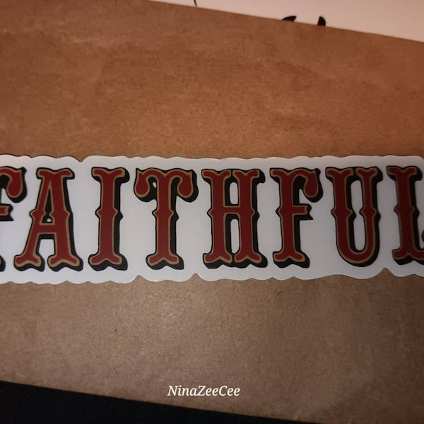 Faithful San Francisco 49ers Niners Vinyl Sticker Decal - Etsy