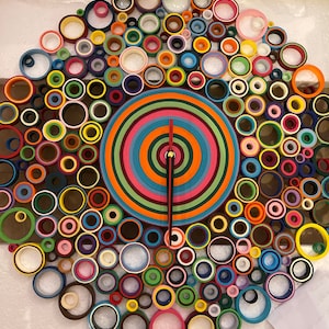 Wall Clock, Paper Clock, Colorful Clock, Custom Clock for Wall, Kids ...