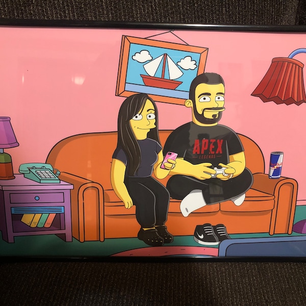 Custom Simpsons Portrait From Your Photo Personalized Family Digital ...