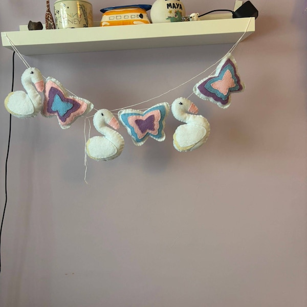 PDF Pattern to Make Pastel Garden Garland. Felt Garland. Sewing Kit ...