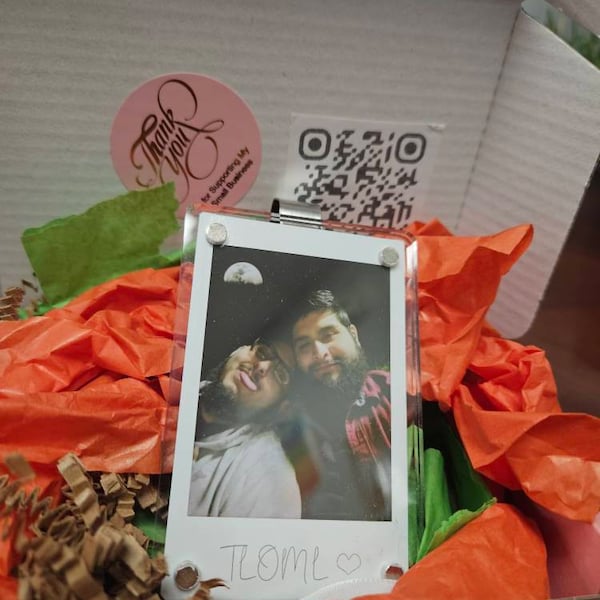 Bow Tie Polaroid Photo Holder, Instax Mini Clay Charms, Heart for ...