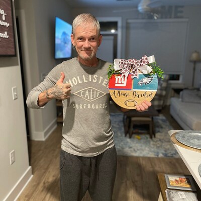 12 Philadelphia Eagles Wood Sign Football Door Sign NFL Wreath Eagles ...