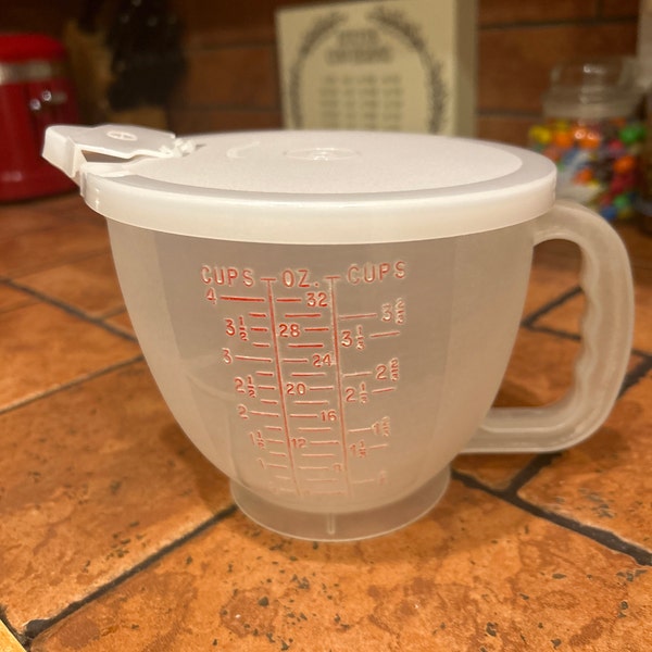 1980 Tupperware Hobby Organizer - Orange Divided Plastic Container Lid ...