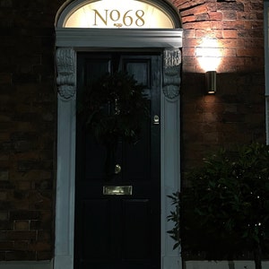 Superior Chrome Gold Door Numbers Transom Classic House Door Number ...
