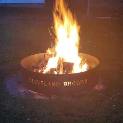 Personalized Heavy Duty Solid Fire Ring, 12 Tall, Wedding Gift ...